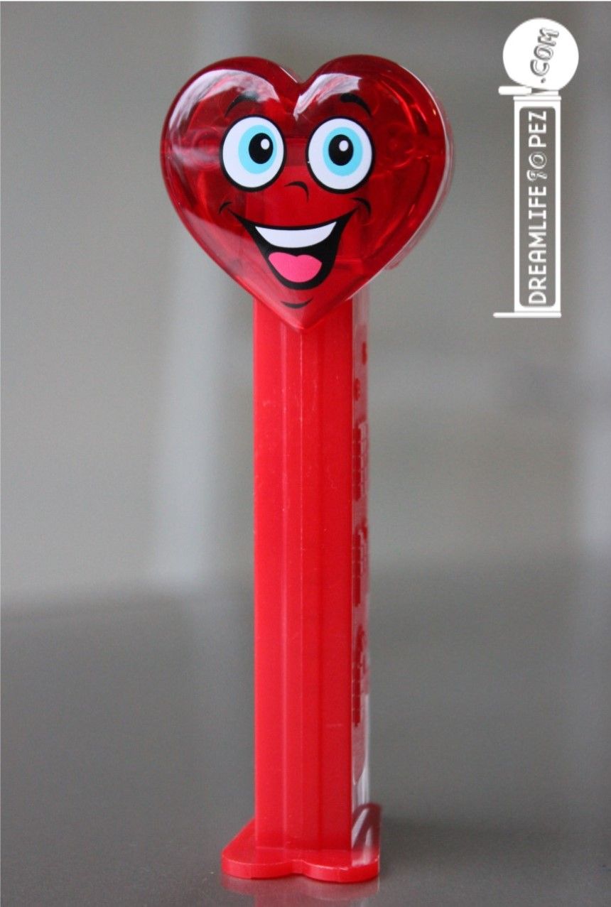 Valentine Happy Heart Pez, Red, Loose – Dreamlife90